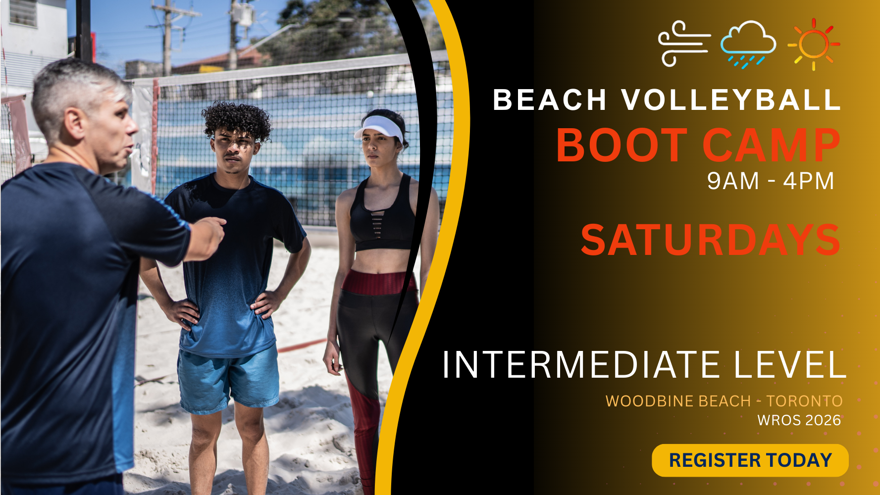 Beach Volleyball Skills MINI CAMP INTERMEDIATE Boot Camp 9AM-4PM – Wind ...